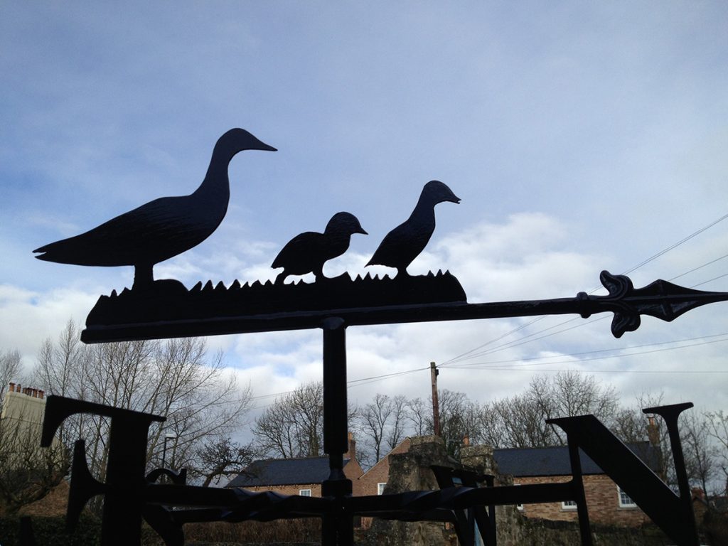 Duck and Ducklings Weathervane - Chris Clarke Weathervanes Online UK